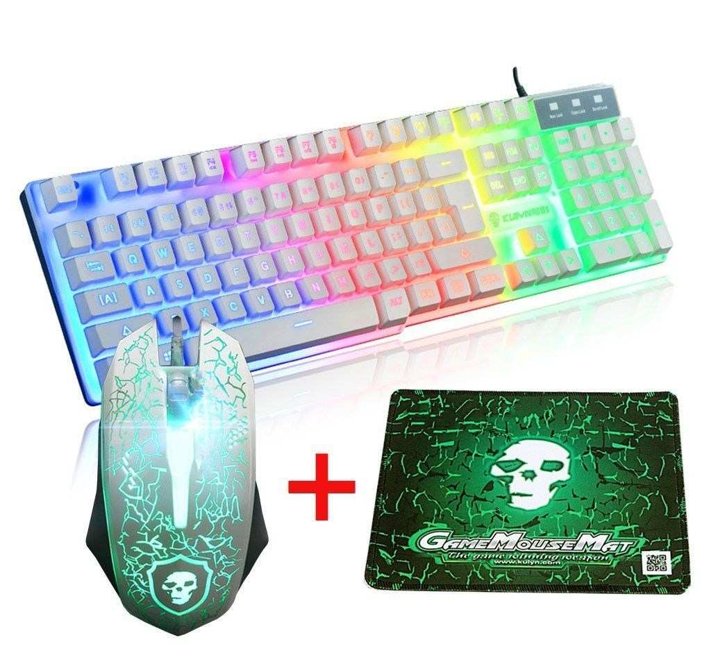 LED Ergonomic Gaming Keyboard with Mouse – ExponentStore